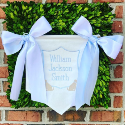 Custom Embroidered Crest Banner – AP Creations in Tuscaloosa